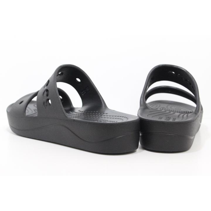 crocs クロックス 厚底 レディース サンダル baya platform sandal 208188 001 BLACK 100 ...