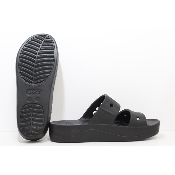 crocs クロックス 厚底 レディース サンダル baya platform sandal 208188 001 BLACK 100 ...