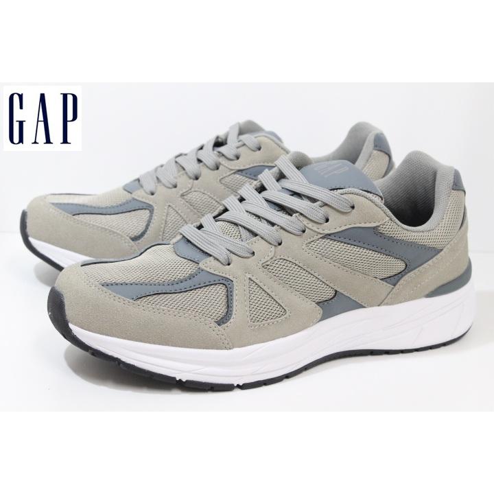 GAP ギャップ メンズ レトロランニング スニーカー GPU12512 GRY GRAY : 岸山履物店 Yahoo!ショップ - 通販 - Yahoo!ショッピング