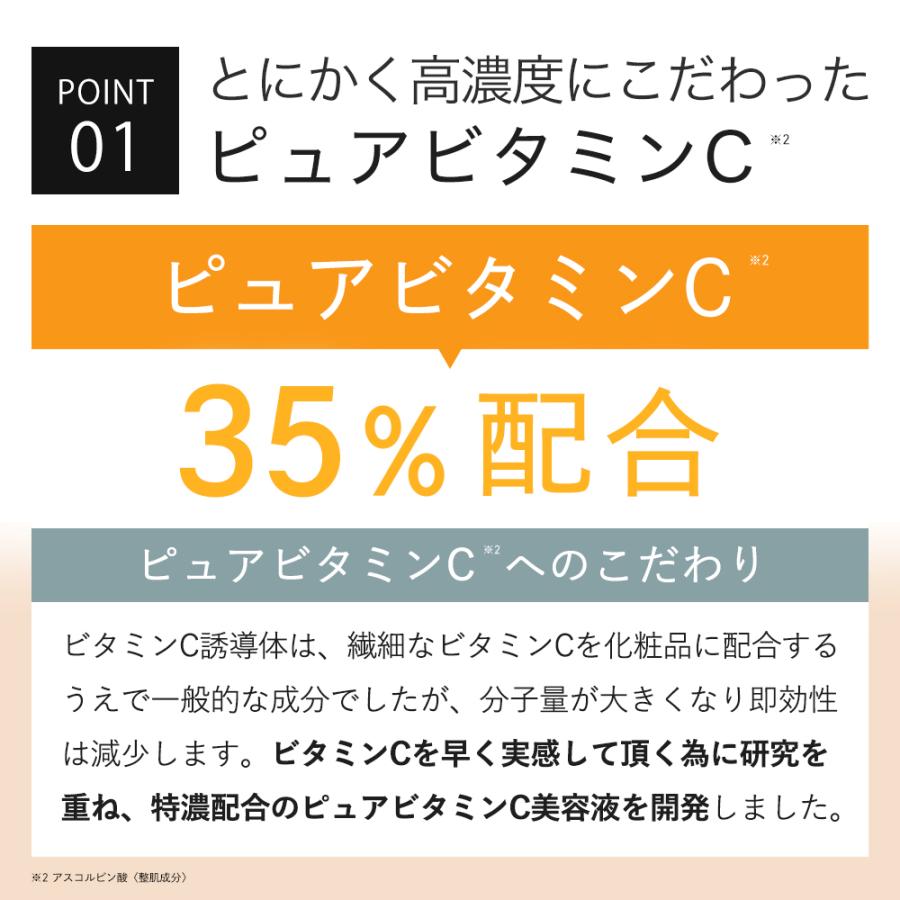 KISO 美容液 ピュアビタミンC 35％配合 キソ ピュアエッセンス PV35 30ml 国産 ハトムギ アスコルビン酸 ビタミンC美容液 高濃度 導入美容液 日本製 No.061 ...
