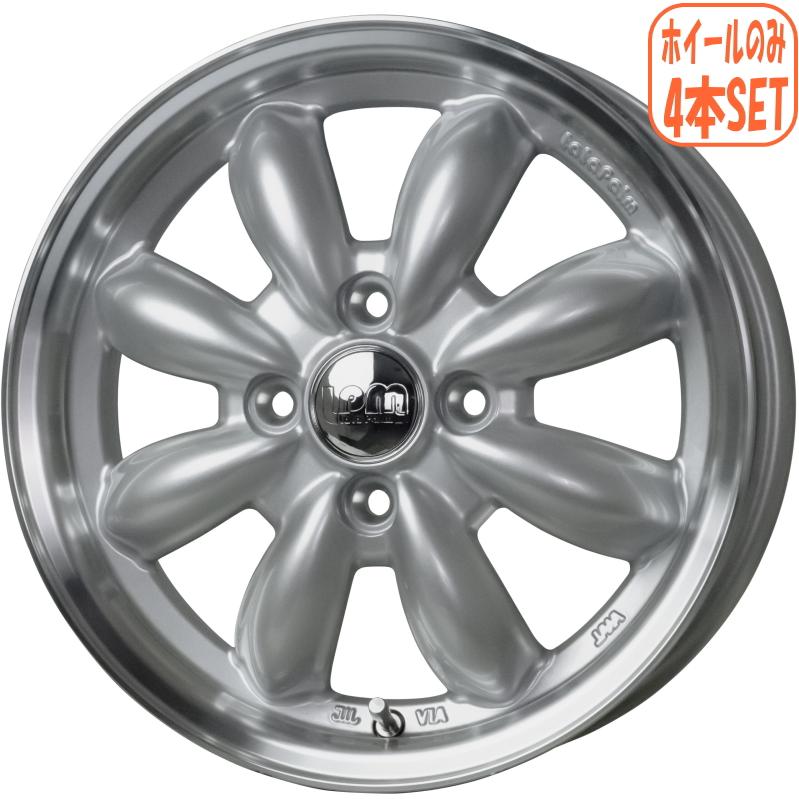 HOT STUFF エブリィ DA64 DA17はみ出し注意 アトレー S300 ハスラー ホイール4本 ララパーム カップ2 14インチ 4.5J +45 4/100 業者様法人様送料無料 ...