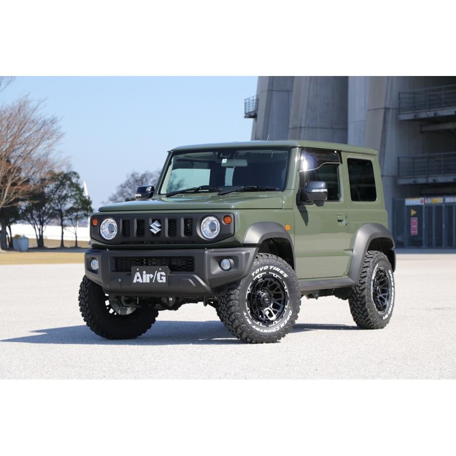 スズキ ジムニーシエラ JB74 4×4エンジニアリング Air/G ROCKS エアジー ロックス 6J -5 & トーヨー オープンカントリー M/T 225/75R16 : rocks ...
