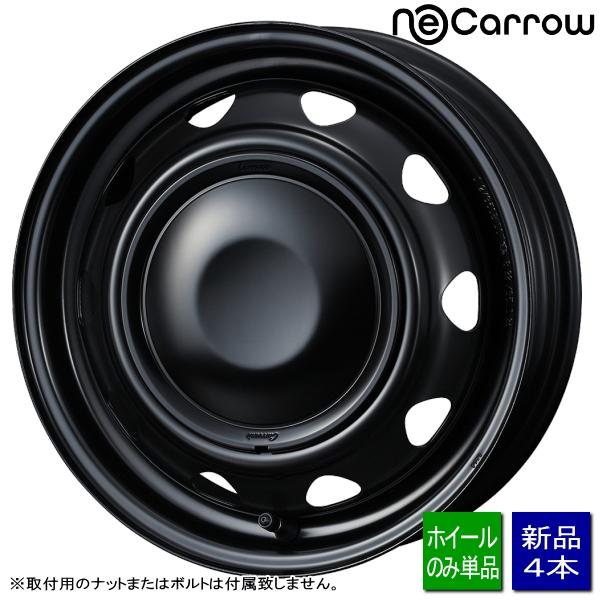 WEDS スズキ キャリー/エブリィ/etc 新品ホイールのみ4本 NeoCarrow 12インチ 3.50B +34 12H 100P 110P 114.3P BK 個人宅宛ては別途送料 ...