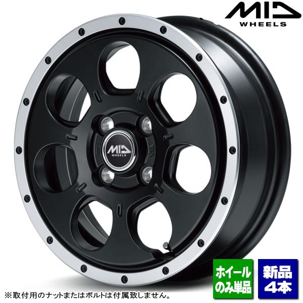 マルカサービス ハイゼット/N-VAN/アトレー/etc 新品ホイールのみ4本 ROADMAX WO-7 12インチ 4.00B +40 4H 100P SG/DC 個人宅宛ては別途送料 ...
