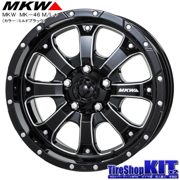 OPEN COUNTRY トーヨー オープンカントリー R/T 235/70R16 & MKW MK-46 M/L+ 16インチ 8.0J +17 5H 114.3P BK 4本セット 三菱 ...