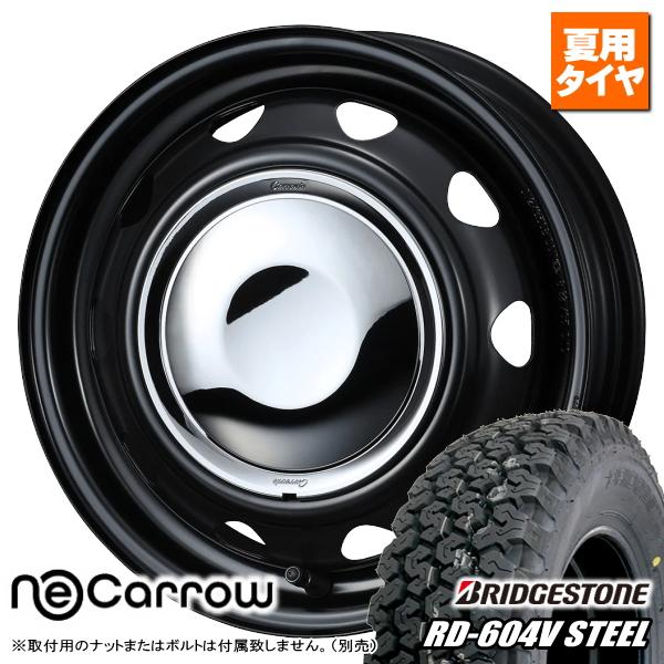 WEDS ハイゼット/アトレー/エブリィ/etc ブリヂストン RD-604V STEEL 145/80R12 80/78N & Neocarrow 12インチ 3.50B +34 12H ...