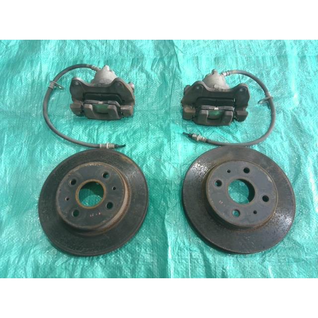 トヨタ QNC20 QNC21 bB 純正 フロント ブレーキ キャリパー ローター 左右セット 247mm 要OH ジャンク品 ダイハツ流用等 : 202209007544330 : キ ...