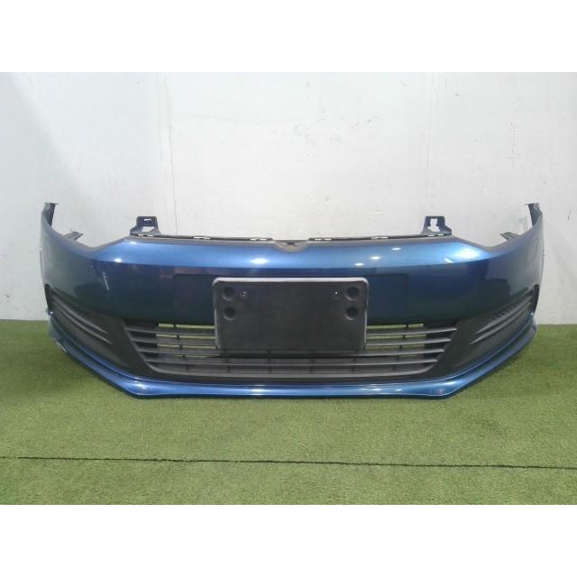 VW フォルクスワーゲン ポロ 6R 6RCPT H26年 右H 前期 ブルーGT 純正 フロントバンパー LD5L ブルー 個人宅配送不可 ...