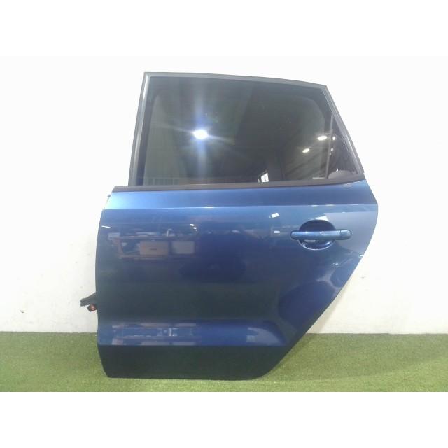 VW フォルクスワーゲン ポロ 6R 6RCPT H26年 右H 前期 ブルーGT 純正 左 リアドア LD5L ブルー 個人宅配送不可 ...