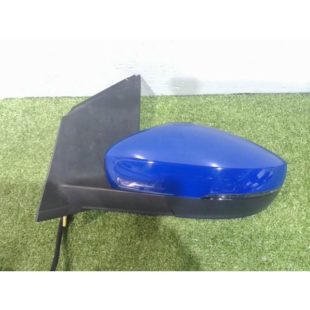 VW フォルクスワーゲン ポロ 6R 6RCGG 右H H22年 前期 左 ドアミラー LD5E ブルー 電格 ヒーター ウインカー 8P ...