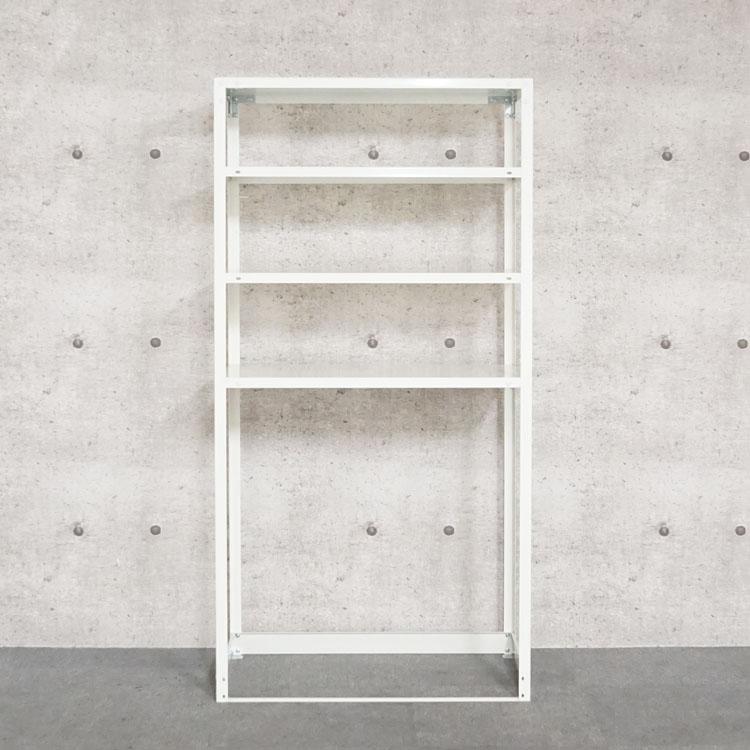 スチールラック 幅70 奥行45 高さ150cm 4段 スチール棚 業務用 収納 スマートラック NSTR-OSR-547 ホワイト 40kg/段 : 516000547 : スチールラックの ...