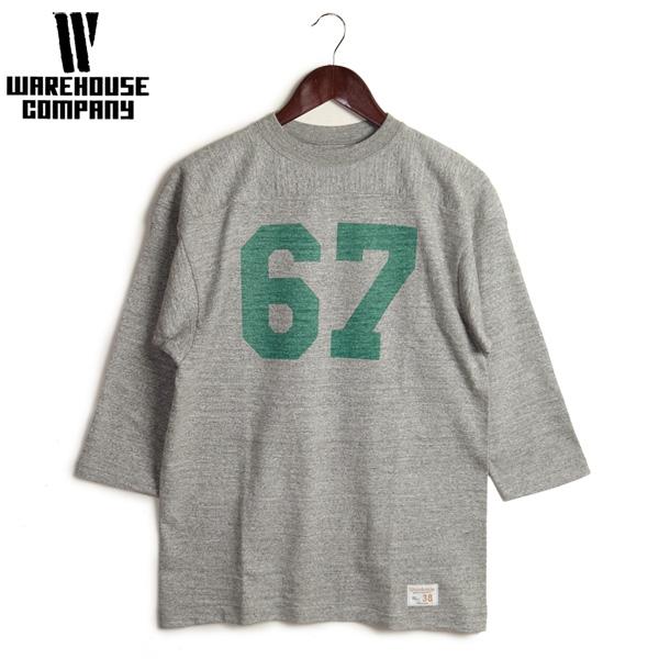 WAREHOUSE ウエアハウス 7分袖 フットボール Tシャツ “NO.67” Lot.4063 : 着太郎ヤフー店 - 通販 - Yahoo!ショッピング