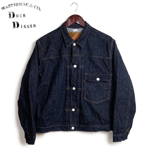 WAREHOUSE ウエアハウス DUCK DIGGER ダックディガー 1st タイプ デニム ジャケット “T-BACK STYLE ...