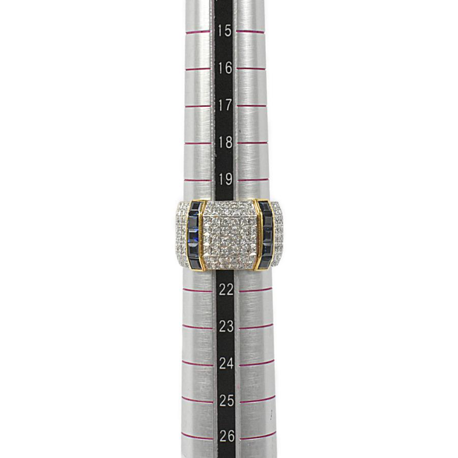 K18 PT サファイヤ ダイヤモンド メンズ ジュエリー ピンキーリング 指輪 20.5号 S1.91ct D0.9ct 17.6g : PATIENCE Harvey(株)北詰商事 ...