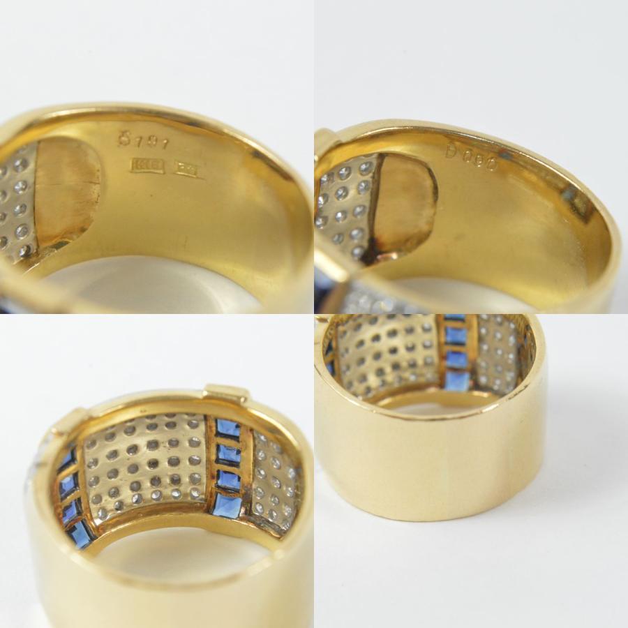 K18 PT サファイヤ ダイヤモンド メンズ ジュエリー ピンキーリング 指輪 20.5号 S1.91ct D0.9ct 17.6g : PATIENCE Harvey(株)北詰商事 ...