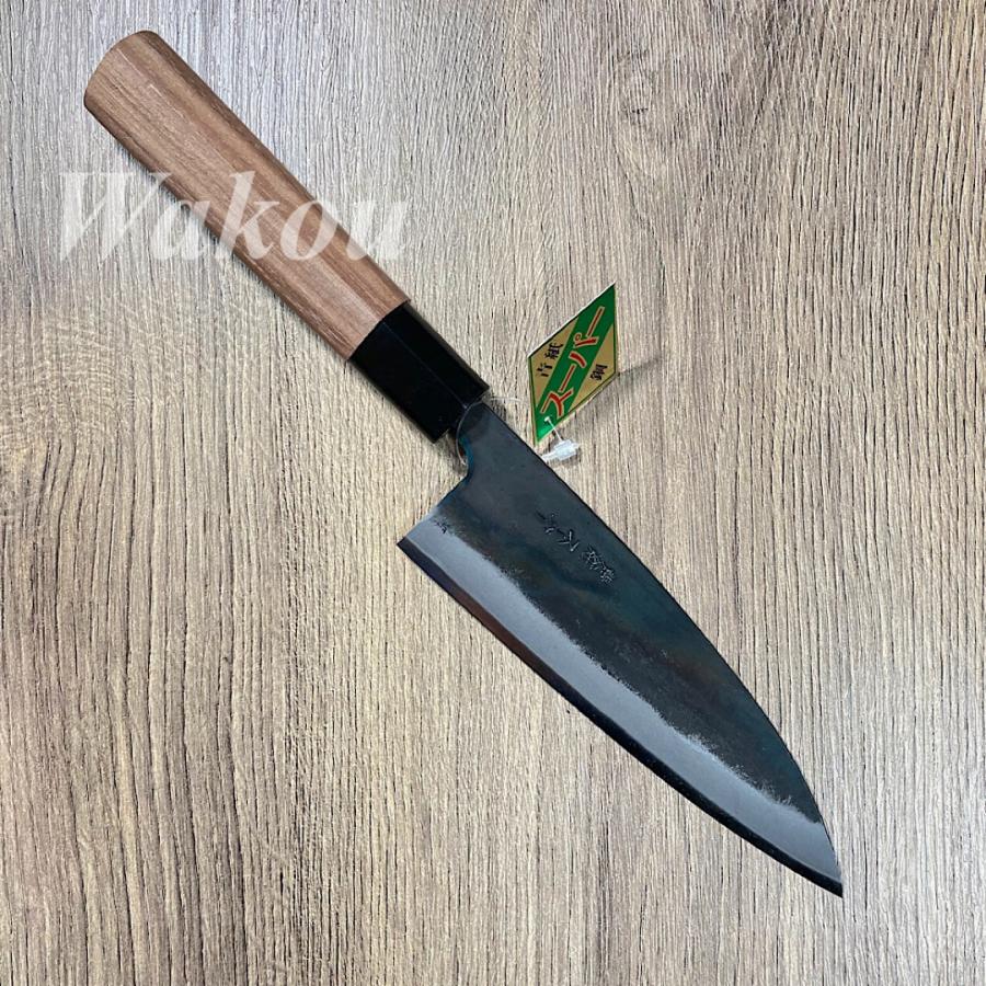 ZAKURI 包丁 舟行包丁 150mm 15cm 青紙スーパー 両刃 胡桃柄 黒打仕上げ 土佐打刃物 : 和煌刃物 - 通販 - Yahoo!ショッピング