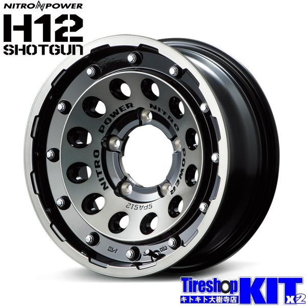 ナイトロパワー H12 ショットガン ブラック トーヨー オープンカントリー A/T III AT3 215/70R16 ジムニー シエラ JB74 タイヤ ホイール 4本 セット ...