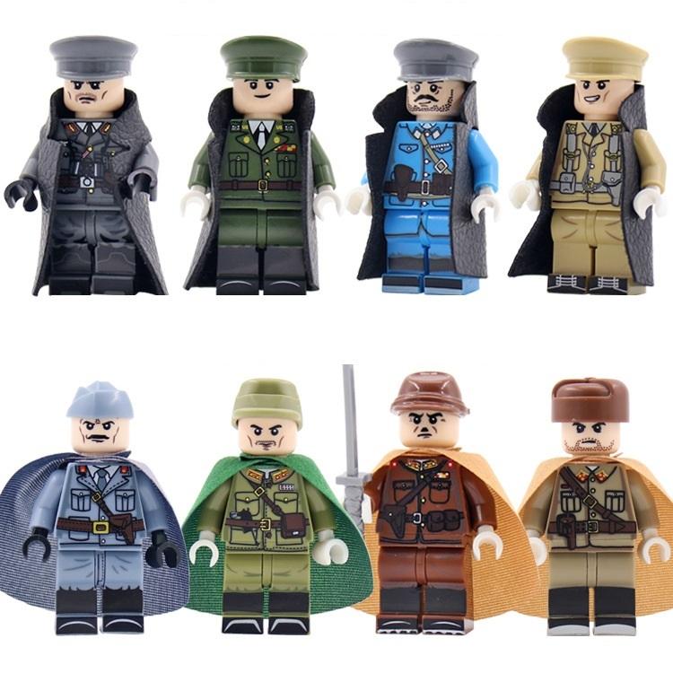近代 将校セット×8 カッコいい武器付き!将軍 ドイツ軍 ソ連軍 近代 将校セット×8 カッコいい武器付き!将軍 ドイツ軍 ソ連軍