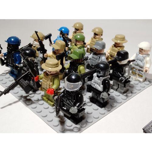 ハイクオリティ 特殊部隊 バラエティセット 16体入り！ カッコイイ装備付き レゴ互換 LEGO プレゼント ブロック互換 送料無料 : 一葉 ...