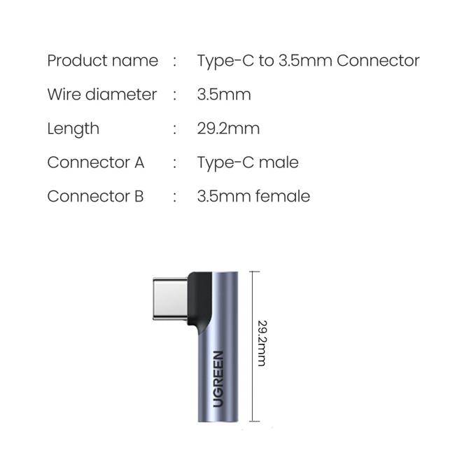 イヤホン変換アダプター TypeC to 3.5mm Xiaomi Huawei HTC 3.5mm イヤホンジャック変換アダプタ UGREEN : モバイルショップ nn-Bay 年中無休 ...