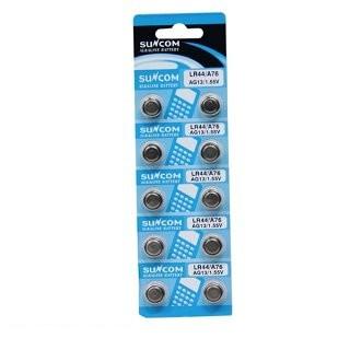 カメラ・ゲーム等に LR44ボタン電池10個セット SUNCOM (LR44/A76) : モバイルショップ nn-Bay 年中無休 - 通販 ...