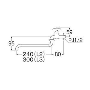 SANEI（水栓金具） 【A10J-L3-13】 《KJK》 三栄水栓 SANEI 自在水栓 ωα0 : KJK - 通販 - Yahoo!ショッピング
