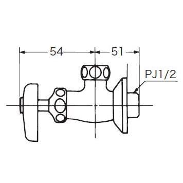 KVK 【K115AC】 《KJK》 送り座付アングル形止水栓 （袋ナット有・固定こま） ωζ0 : KJK - 通販 - Yahoo!ショッピング
