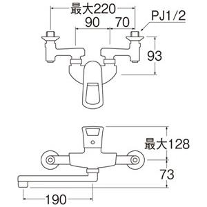 SANEI（水栓金具） 【K1712-3U-13】 《KJK》 三栄水栓 SANEI シングル混合栓 キッチン用 ωα0 : KJK - 通販 - Yahoo!ショッピング