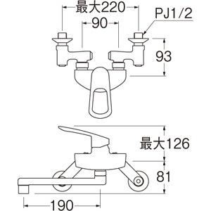 SANEI（水栓金具） 【K1712E-3U-13】 《KJK》 三栄水栓 SANEI シングル混合栓 キッチン用 ωα0 : KJK - 通販 - Yahoo!ショッピング