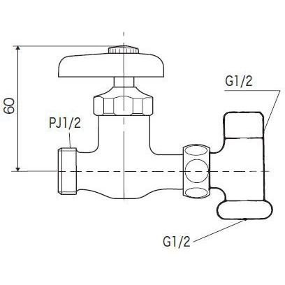 KVK 【K19NU4】 《KJK》 分岐水栓 （研磨なし） ωζ0 : KJK - 通販 - Yahoo!ショッピング