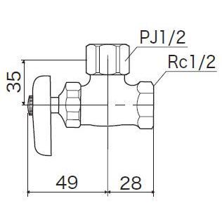 KVK 【K6-P5NB】 《KJK》 アングル形止水栓 （銅パイプ・給水管抜け防止ナット付・固定こま） ωζ0 : KJK - 通販 - Yahoo!ショッピング