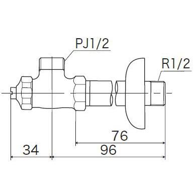 KVK 【K6AP2】 《KJK》 アングル形止水栓ドライバー式 （銅パイプ・固定こま） ωζ0 : KJK - 通販 - Yahoo!ショッピング