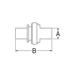 SANEI（水栓金具） 【L21-25】 《KJK》 三栄水栓 SANEI 差込カップリング ωα0 : KJK - 通販 - Yahoo!ショッピング