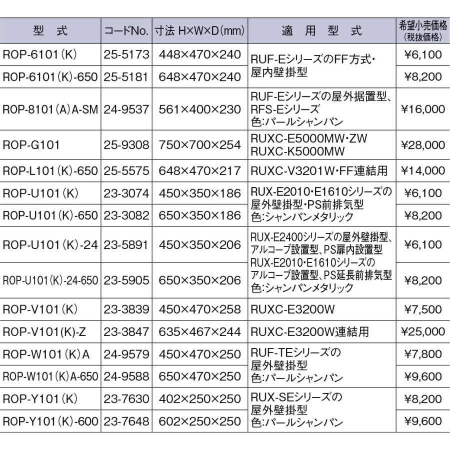 【ROP-U101(K)-24-650】 《KJK》 リンナイ 配管カバー ωα0 : pipecover-rop-9 : KJK - 通販 - Yahoo!ショッピング
