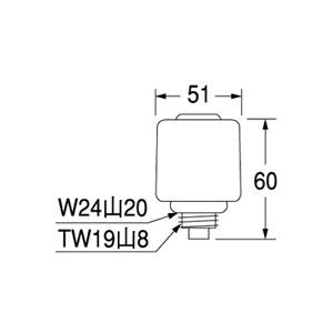 SANEI（水栓金具） 【PR18A-13】 《KJK》 三栄水栓 SANEI 給水栓上部 ωα0 : KJK - 通販 - Yahoo!ショッピング