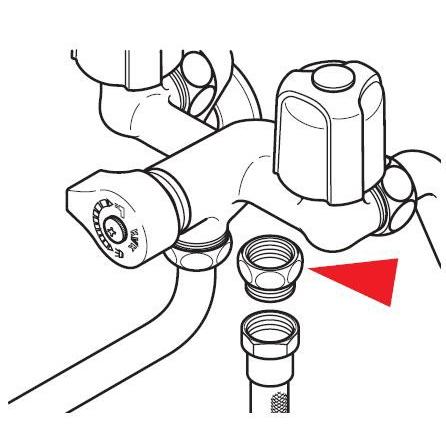 KVK 【PZ443】 《KJK》 シャワーアタッチメント（TOTO太ホースタイプ用） ωζ0 : KJK - 通販 - Yahoo!ショッピング