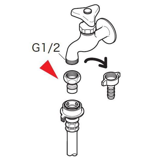 【PZ805】 《KJK》 KVK 洗濯機ニップル（G1/2） ωζ0 :PZ805:KJK - 通販 - Yahoo!ショッピング