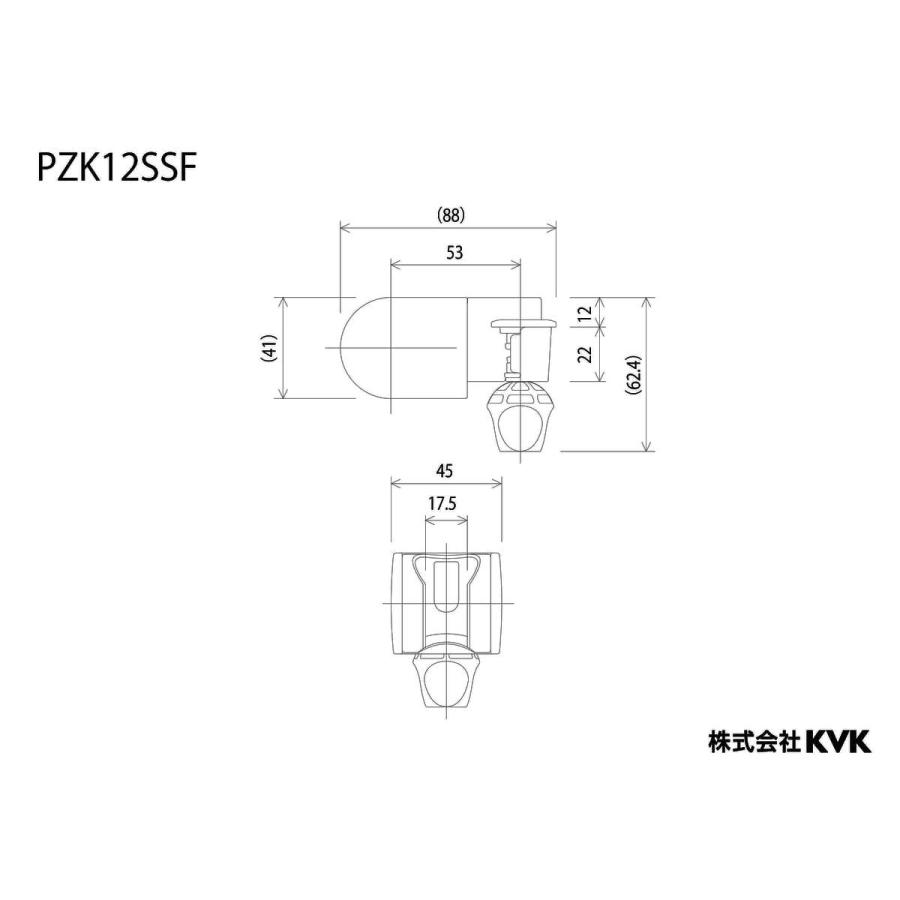 KVK 【PZK12SSF】 《KJK》 可変ハンガー・後付タイプ ωζ0 : KJK - 通販 - Yahoo!ショッピング
