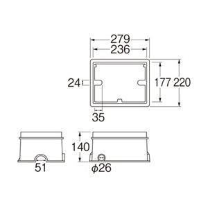 SANEI（水栓金具） 【R81-9-B】 《KJK》 三栄水栓 SANEI 散水栓ボックス ωα0 : KJK - 通販 - Yahoo!ショッピング