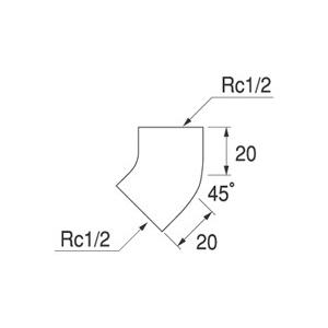 SANEI（水栓金具） 【T73B-2-13】 《KJK》 三栄水栓 SANEI 45°エルボ ωα0 : KJK - 通販 - Yahoo!ショッピング