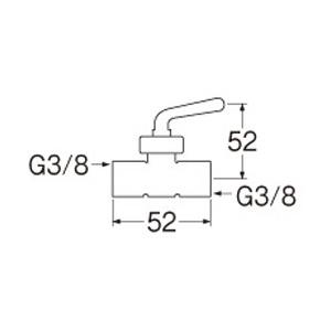 SANEI（水栓金具） 【V60-10】 《KJK》 三栄水栓 SANEI メートルコック ωα0 : KJK - 通販 - Yahoo!ショッピング