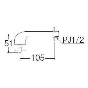 SANEI（水栓金具） 【Y40J-13】 《KJK》 三栄水栓 SANEI 衛生水栓 ωα0 : KJK - 通販 - Yahoo!ショッピング