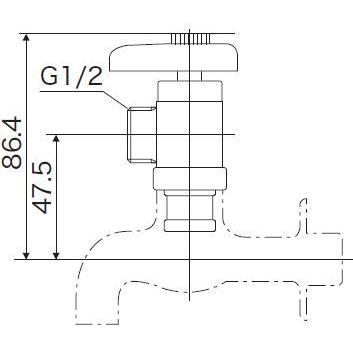 KVK 【Z609】 《KJK》 分岐用水栓上部本体 ωζ0 : KJK - 通販 - Yahoo!ショッピング