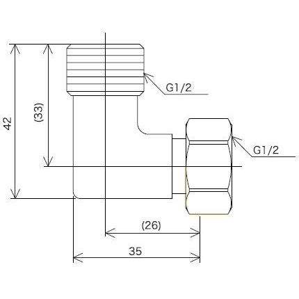 【ZS506】 《KJK》 KVK 片ナットエルボ（長） ωζ0 : zs506 : KJK - 通販 - Yahoo!ショッピング