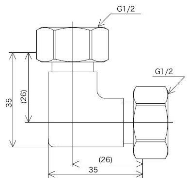 KVK 【ZS508】 《KJK》 両ナットエルボ（長） ωζ0 : KJK - 通販 - Yahoo!ショッピング