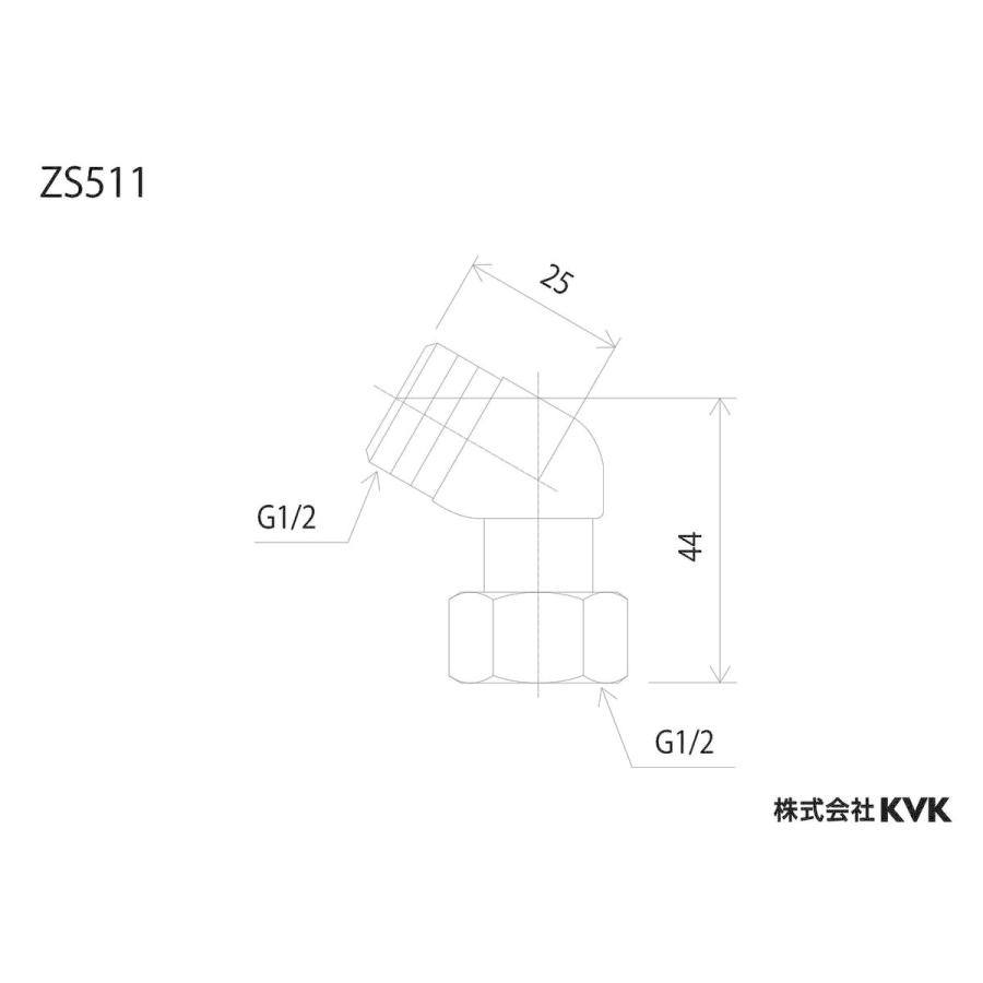 KVK 【ZS511-10】 《KJK》 斜めエルボ 10個入り ωζ0 : KJK - 通販 - Yahoo!ショッピング