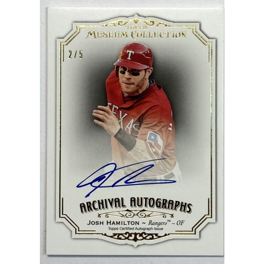 【5枚限定】Josh Hamilton 2012 Topps Museum Collection Archival Autogrhaphs ...