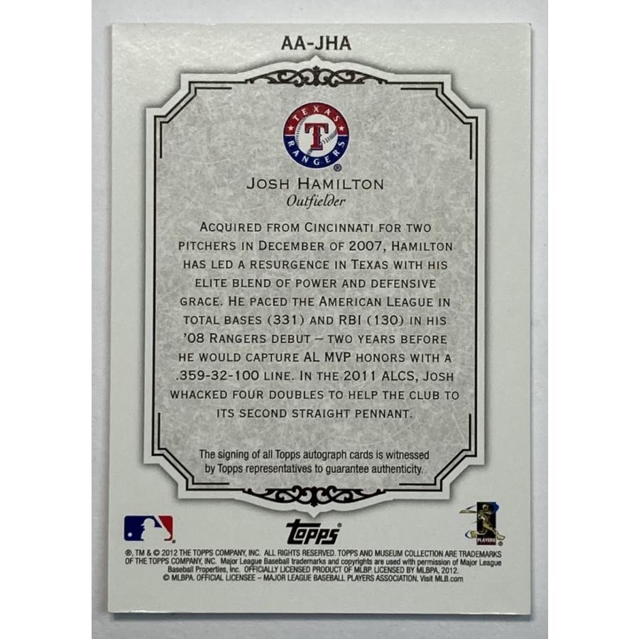 【5枚限定】Josh Hamilton 2012 Topps Museum Collection Archival Autogrhaphs ...