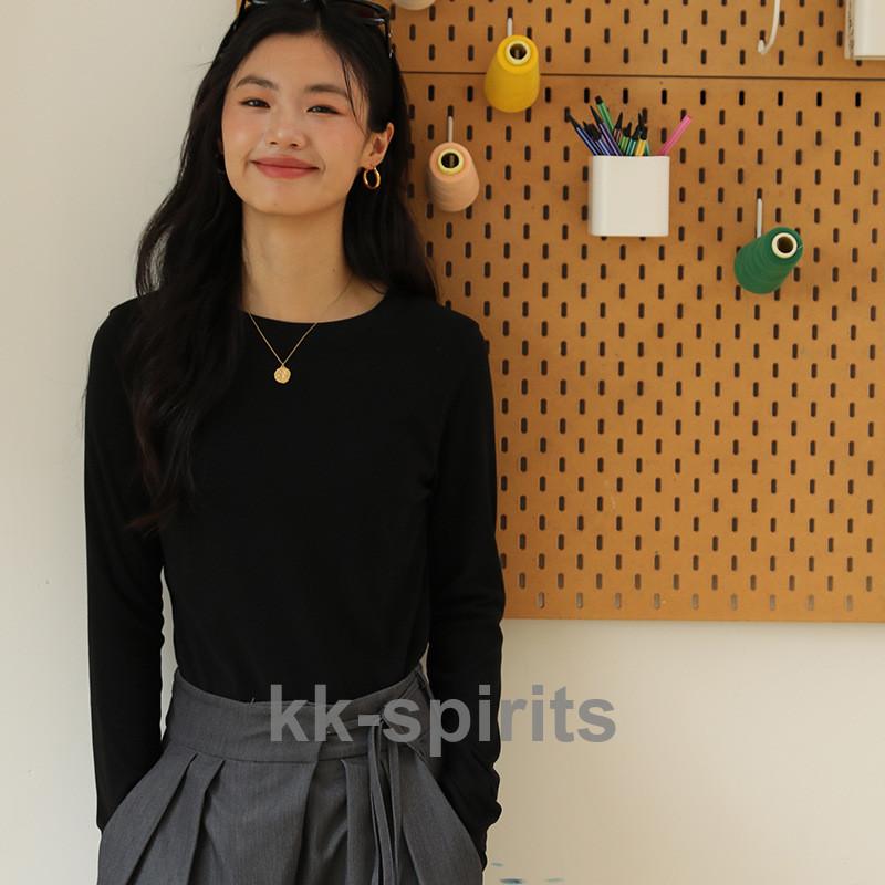 ニットセーター レディース インナー 無地 クルーネック 長袖 フリル付き 透かし編み 柔らかい ゆったり シンプル 快適 春秋 : kk-spirits - 通販 - Yahoo!ショッピング