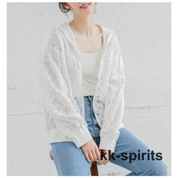 総レース パーカー 長袖 トップス レディース フード UV対策 透け感 : iro-0929-cxiu102 : kk-spirits - 通販 - Yahoo!ショッピング